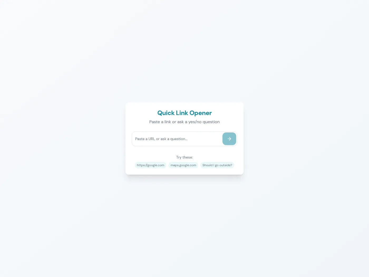 Quick Link Opener