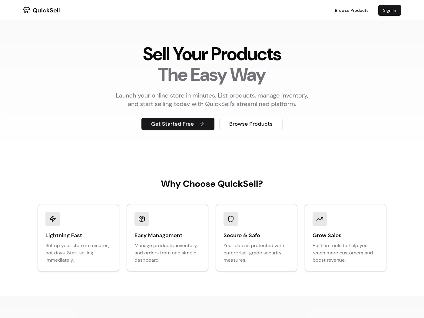 QuickSell Website