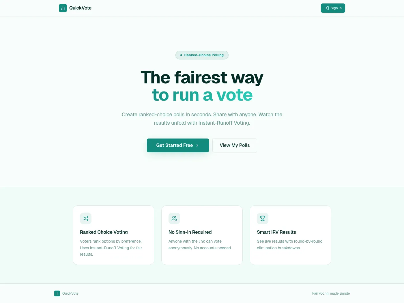 QuickVote App