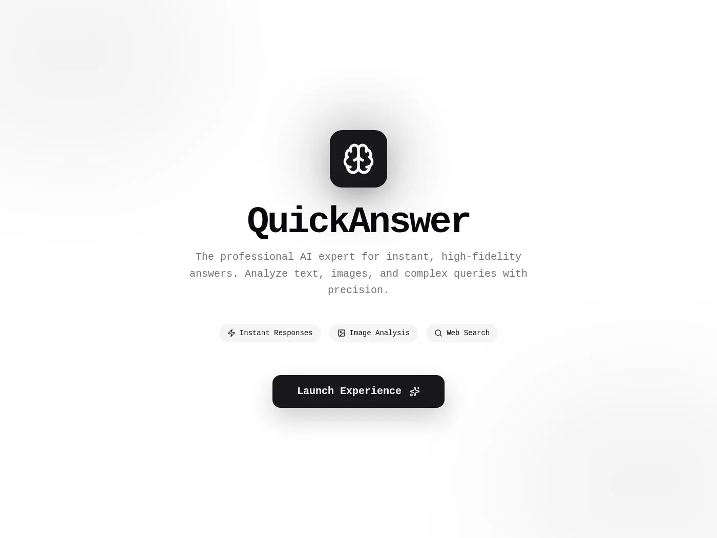 QuickAnswer App