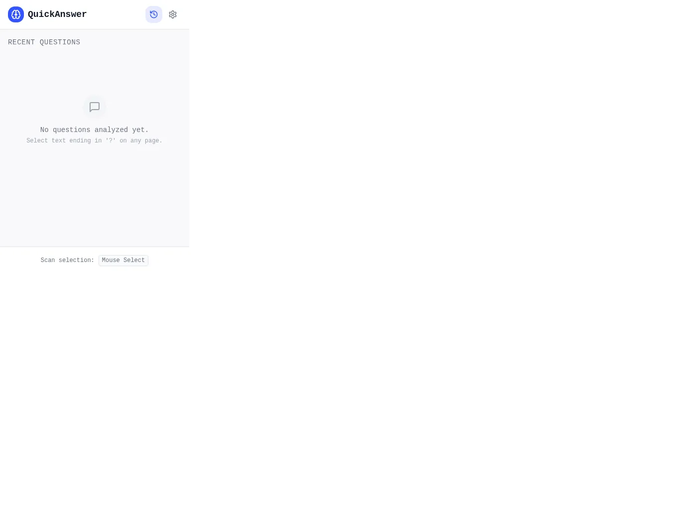QuickAnswer Extension