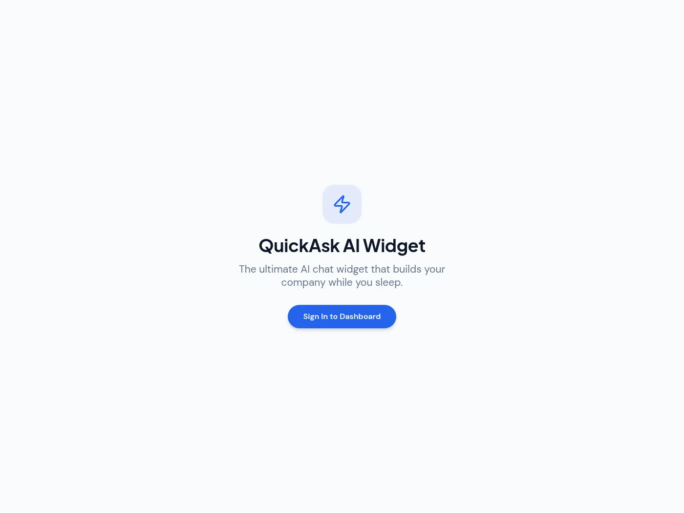 QuickAsk AI Widget