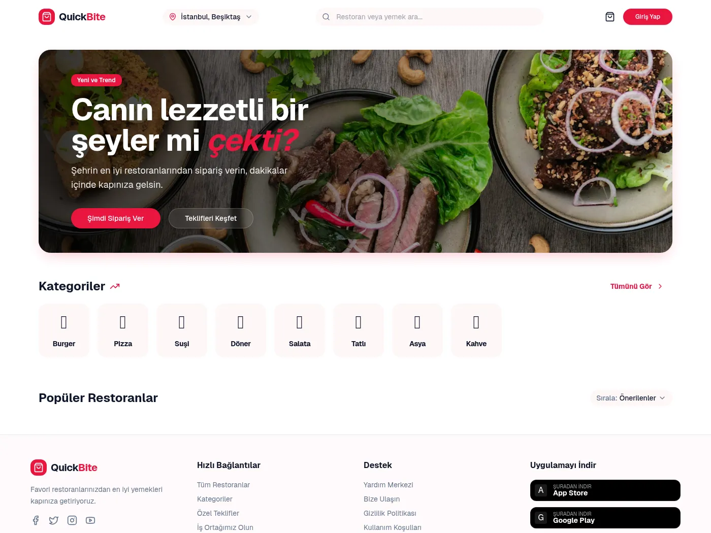 QuickBite Delivery App