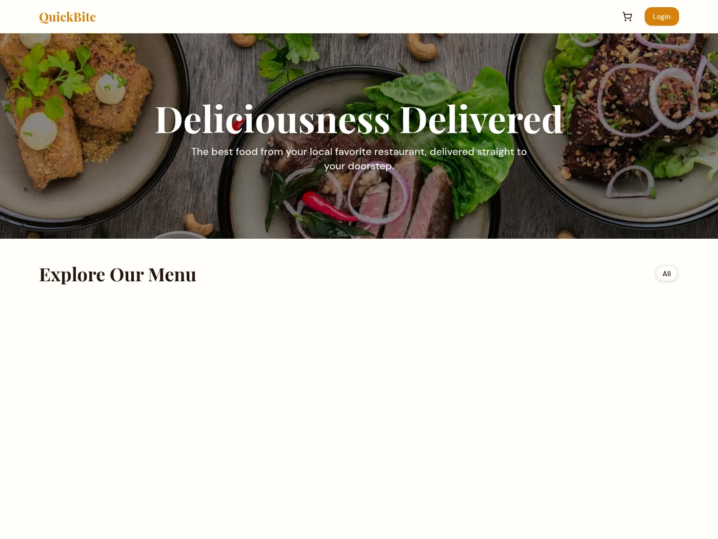 QuickBite Ordering Portal