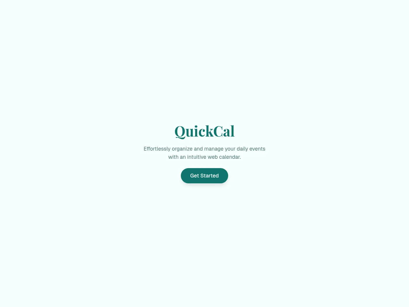 QuickCal Event Scheduler