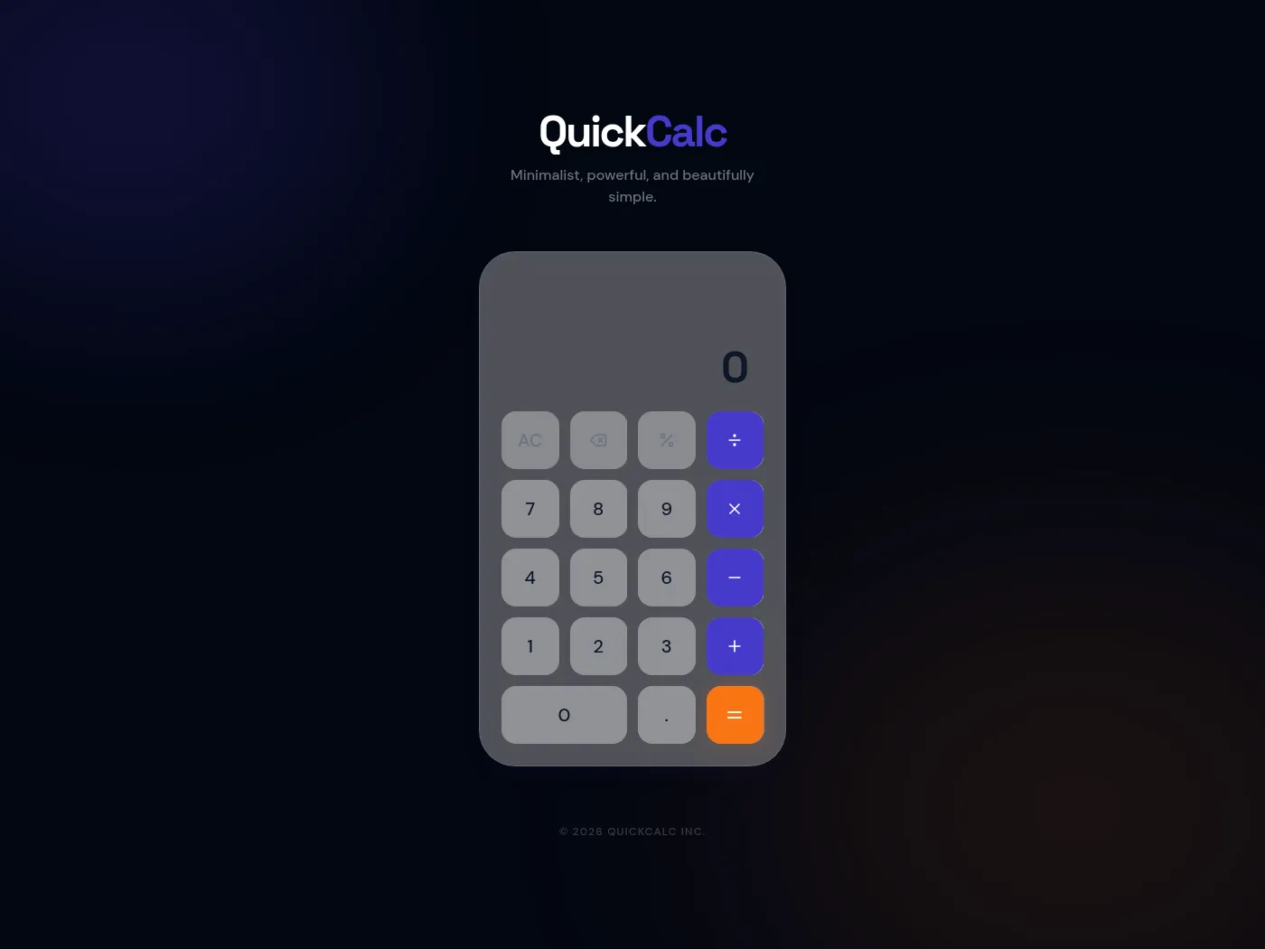 QuickCalc App
