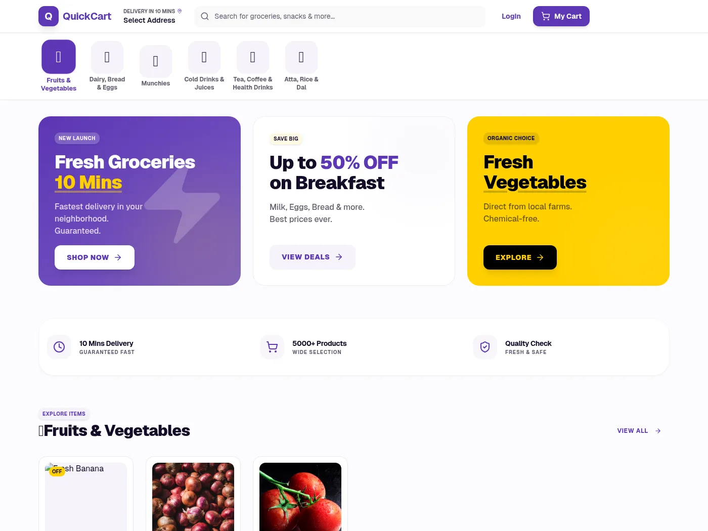 QuickCart Clone