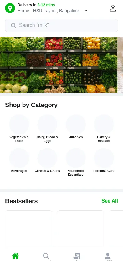 QuickCart Customer App