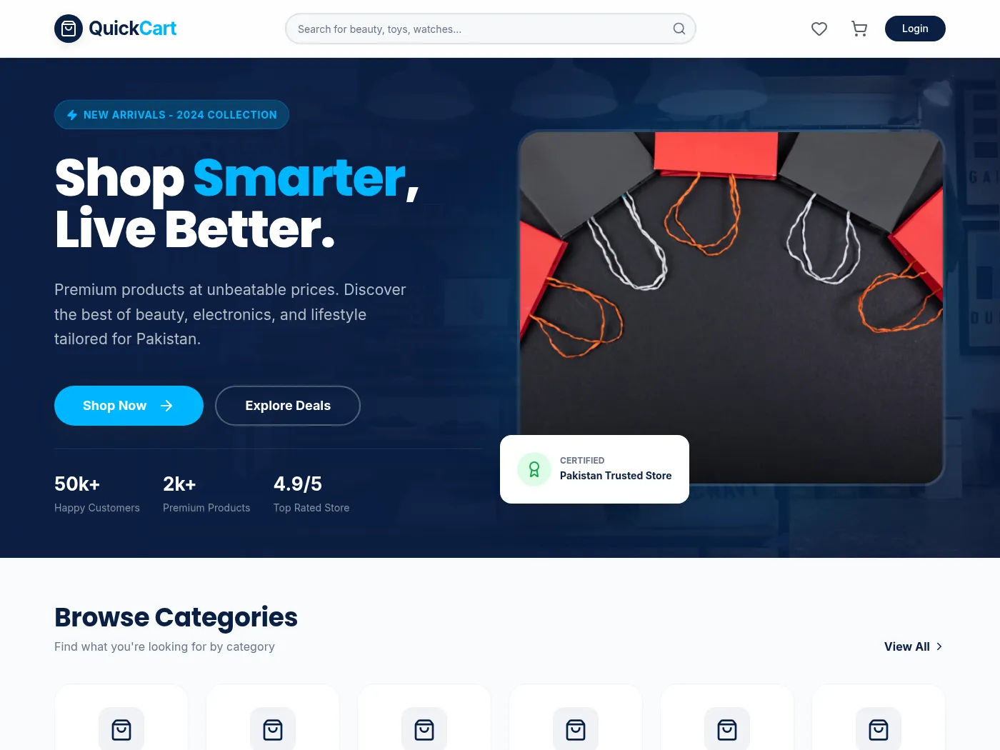 QuickCart E-Commerce Site