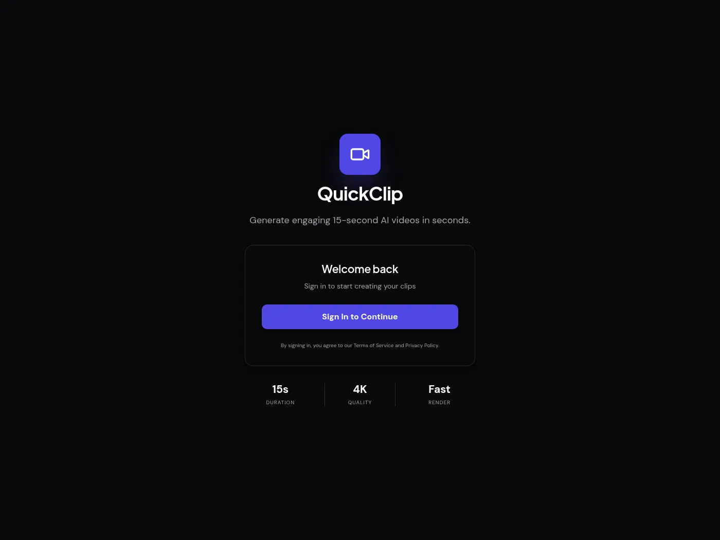 QuickClip Generator