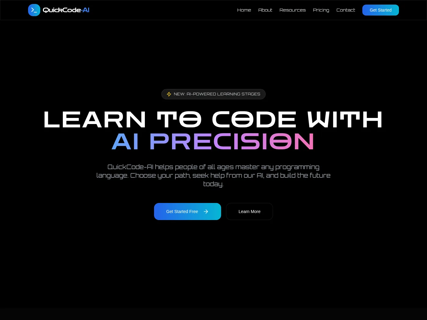 QuickCode-AI Learning Hub
