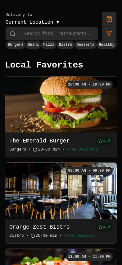 QuickEats Delivery App