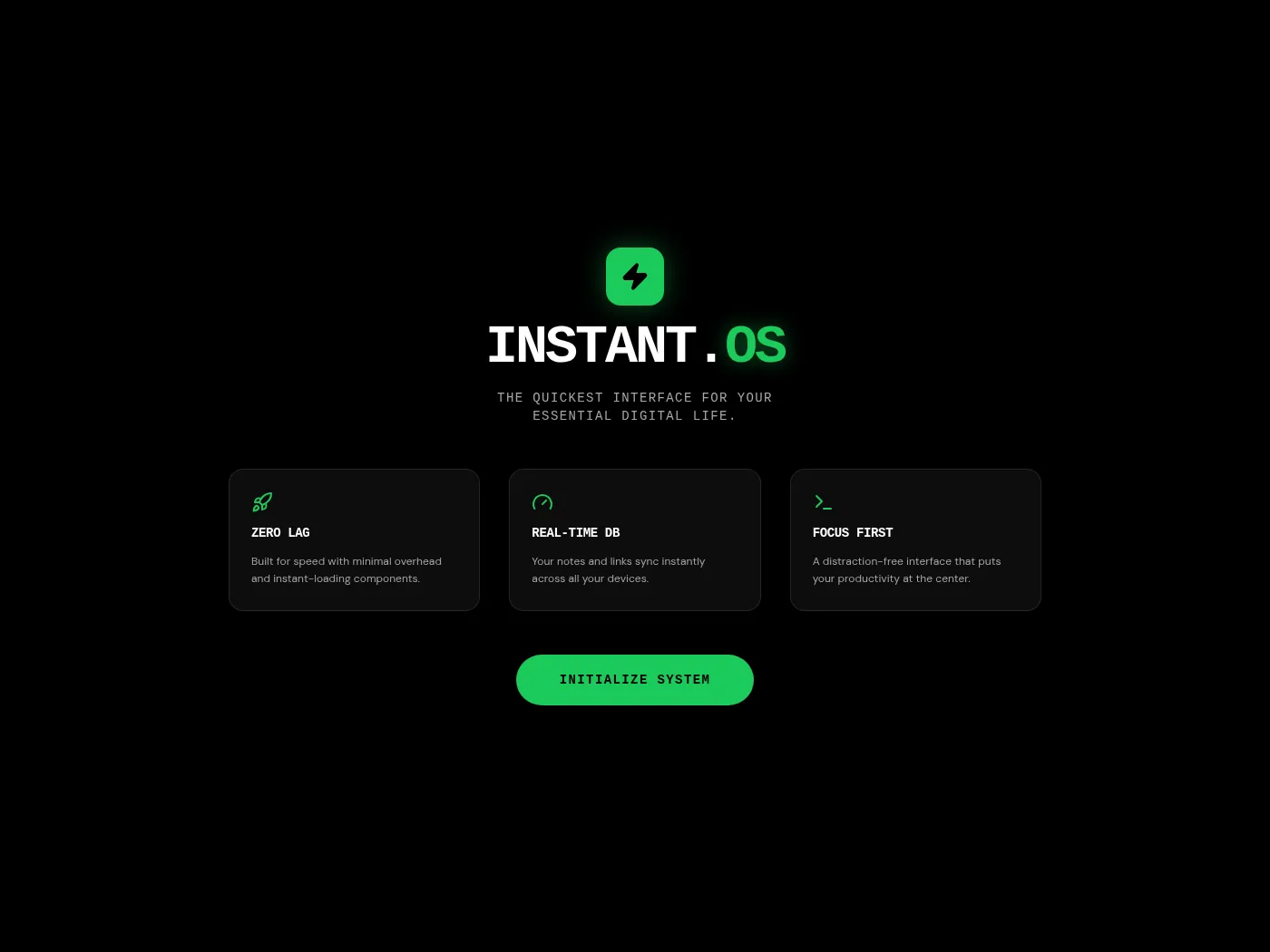 Quickest App Ever