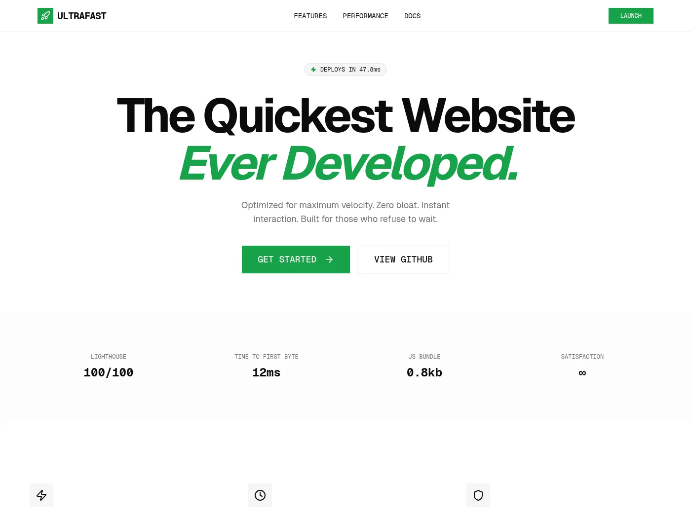 UltraFast Web Launch
