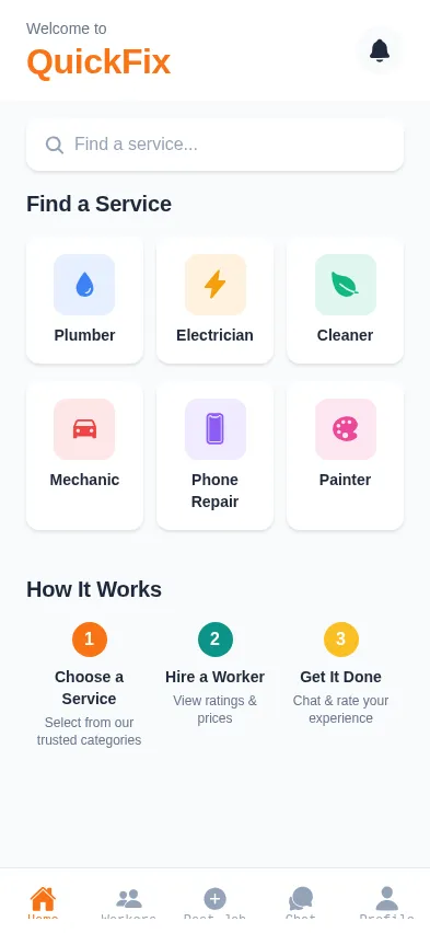 QuickFix Services MVP