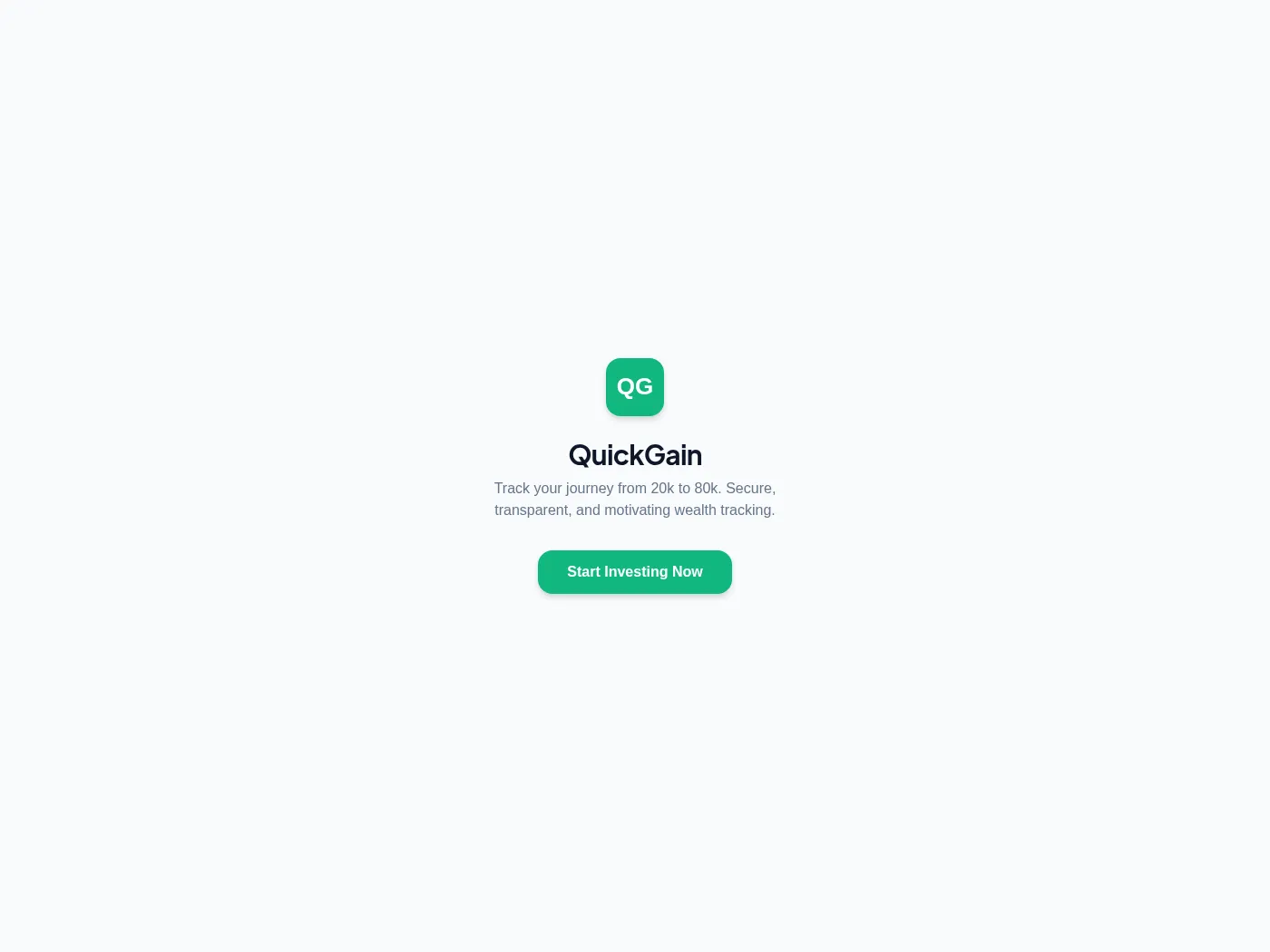 QuickGain Investment App
