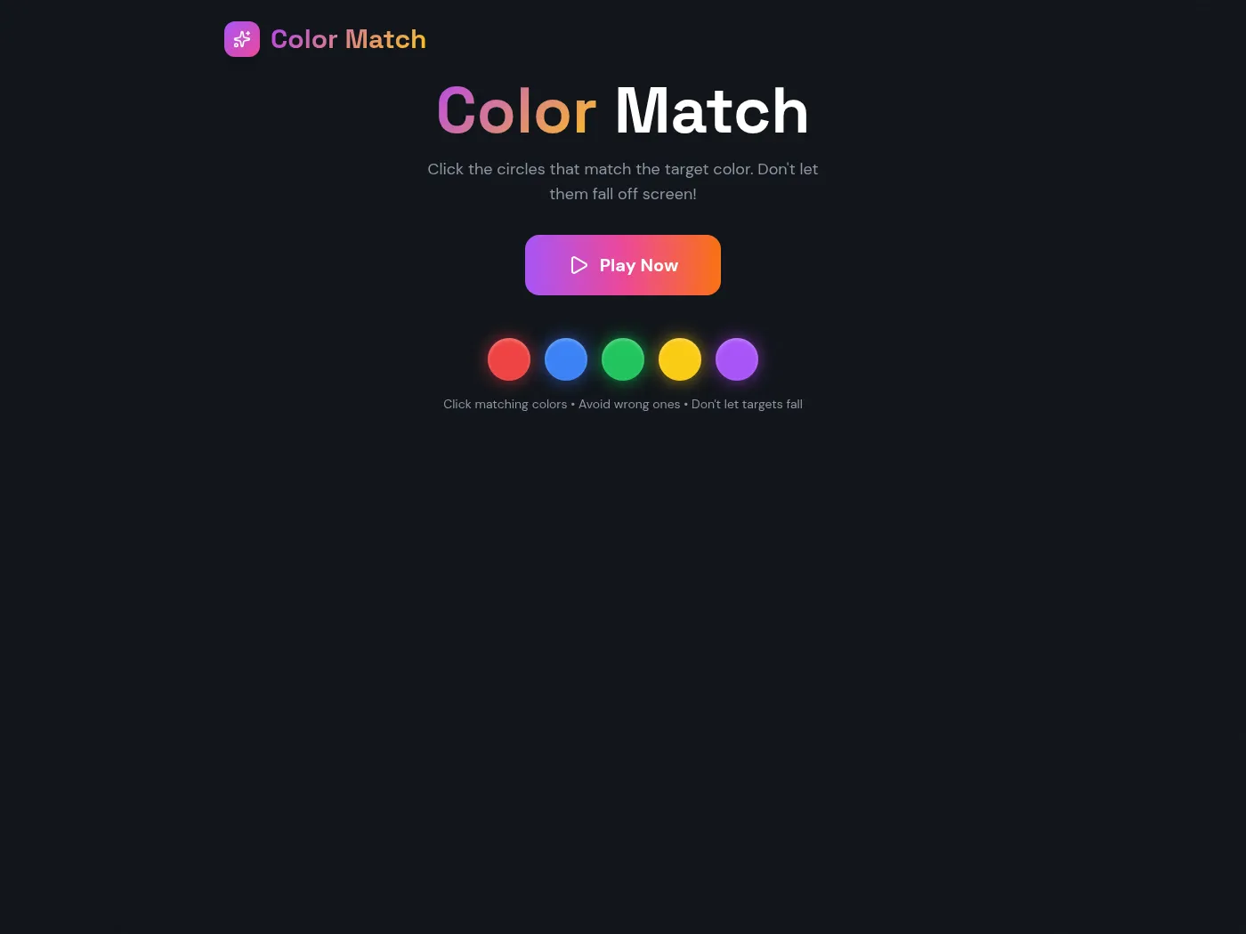 QuickGame App