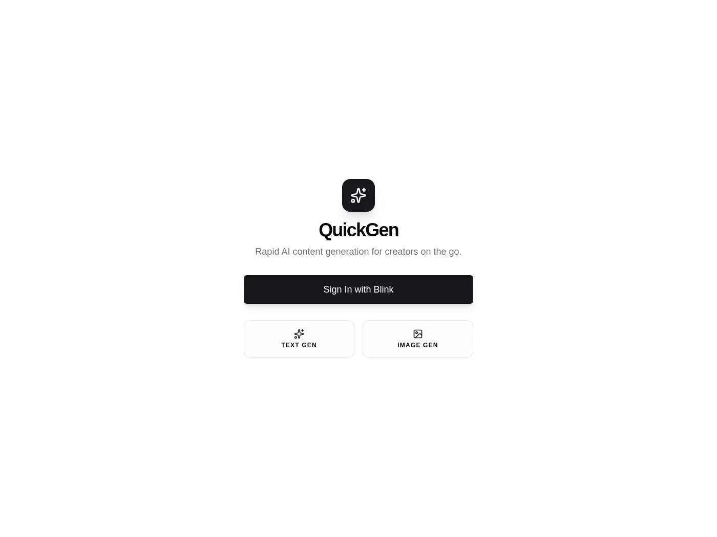 QuickGen App