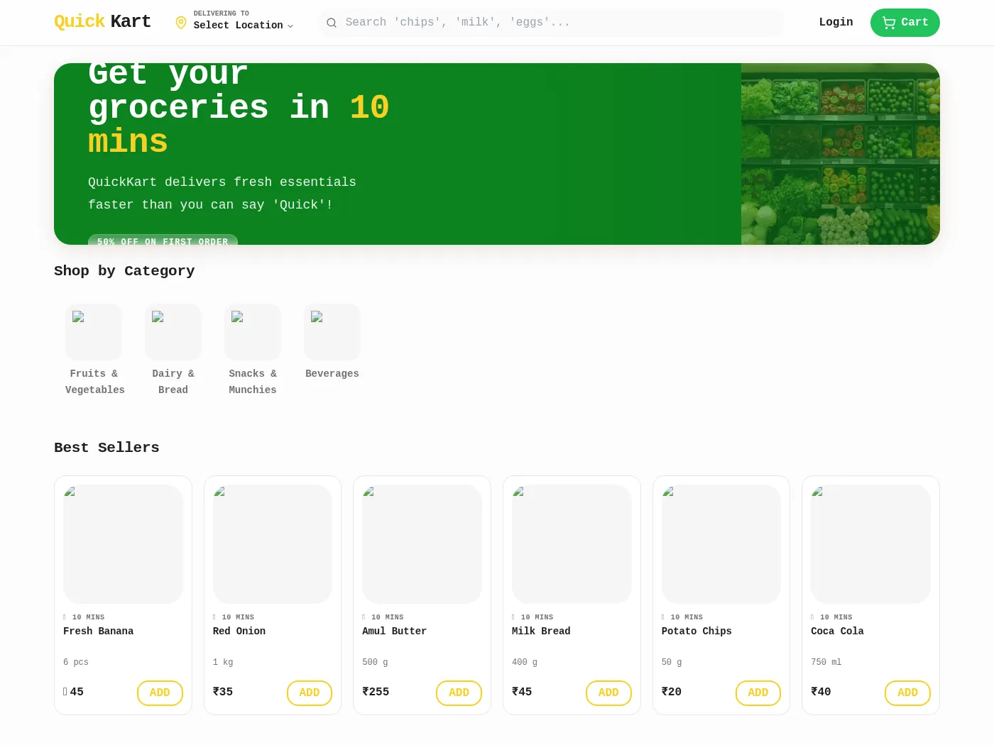 QuickKart Lightning Commerce