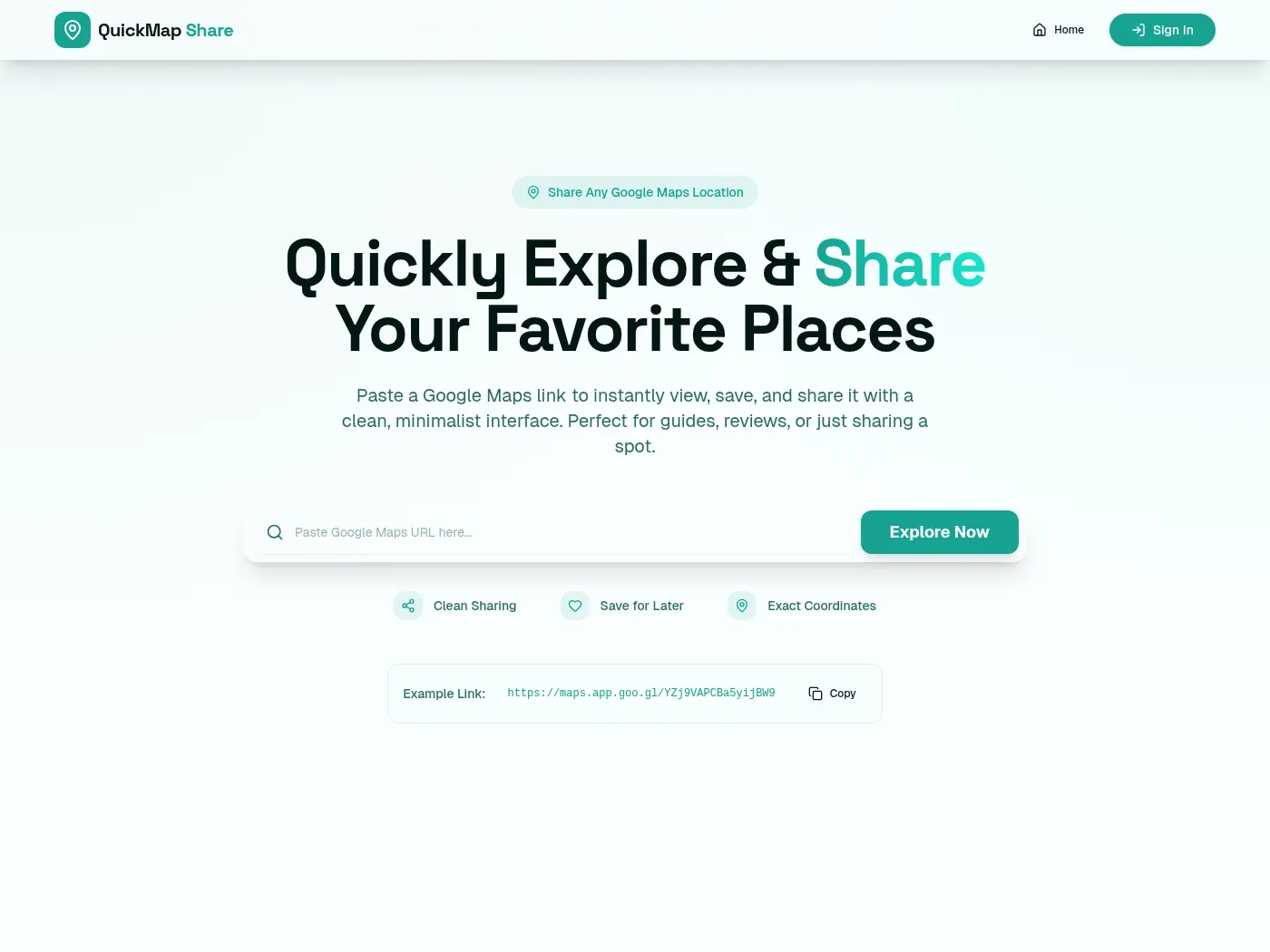 QuickMap Location Share