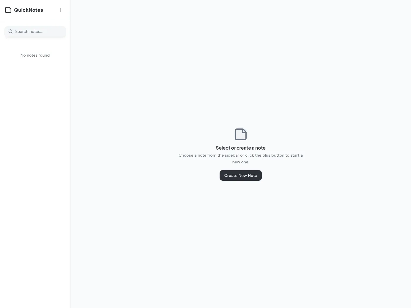QuickNotes Web App