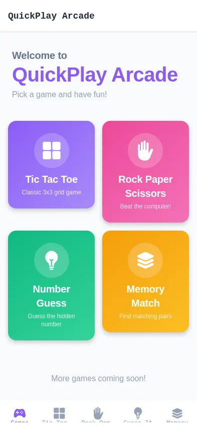 QuickPlay Arcade