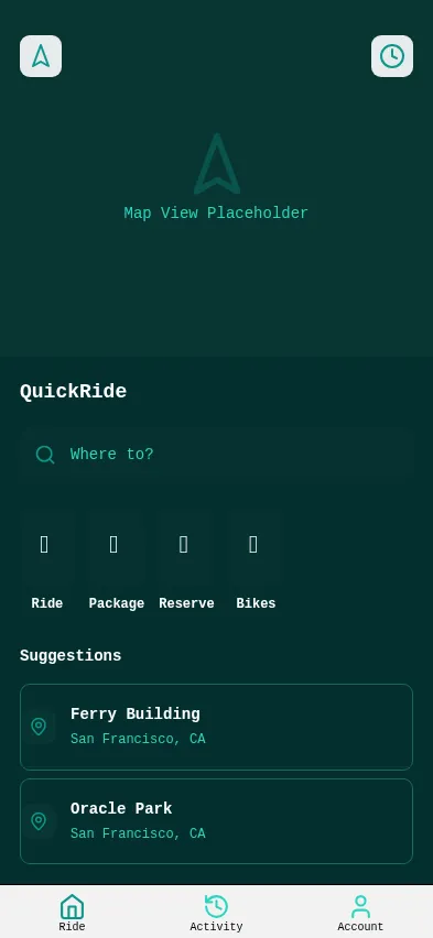QuickRide Mobile