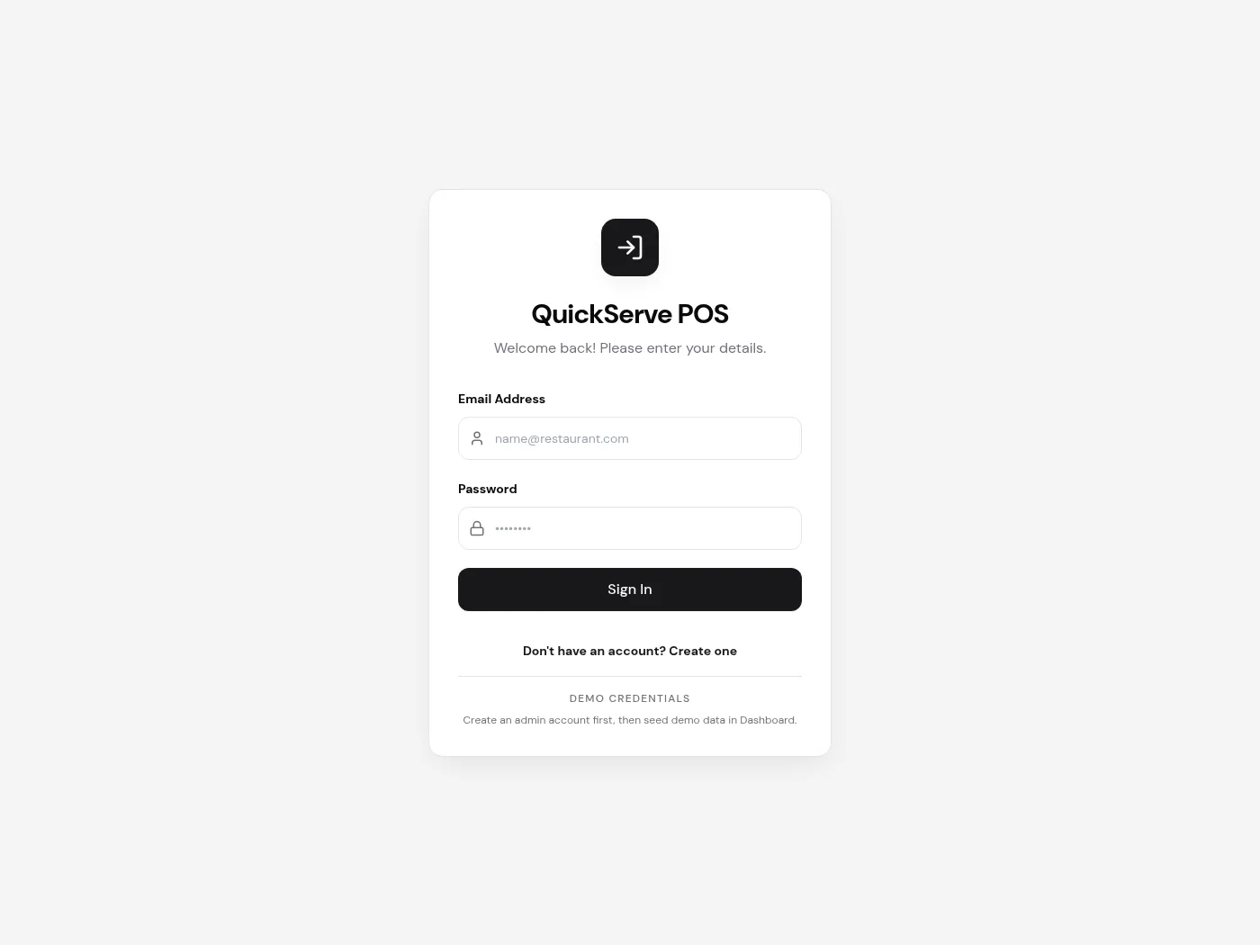 QuickServe POS