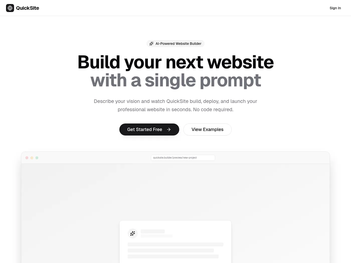 QuickSite Builder