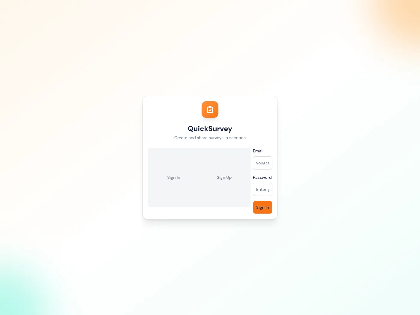 QuickSurvey Portal