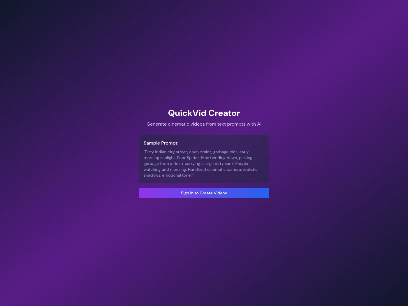 QuickVid Creator