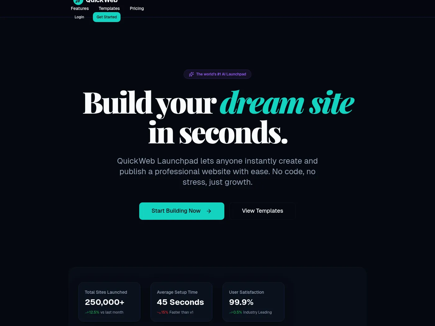 QuickWeb Launchpad