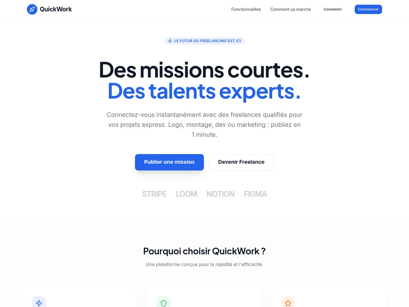 QuickWork Freelance Platform
