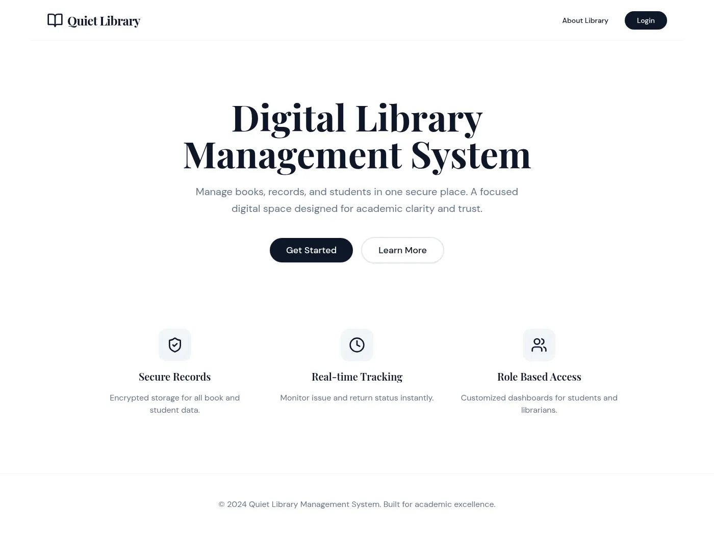 Quiet Library UI