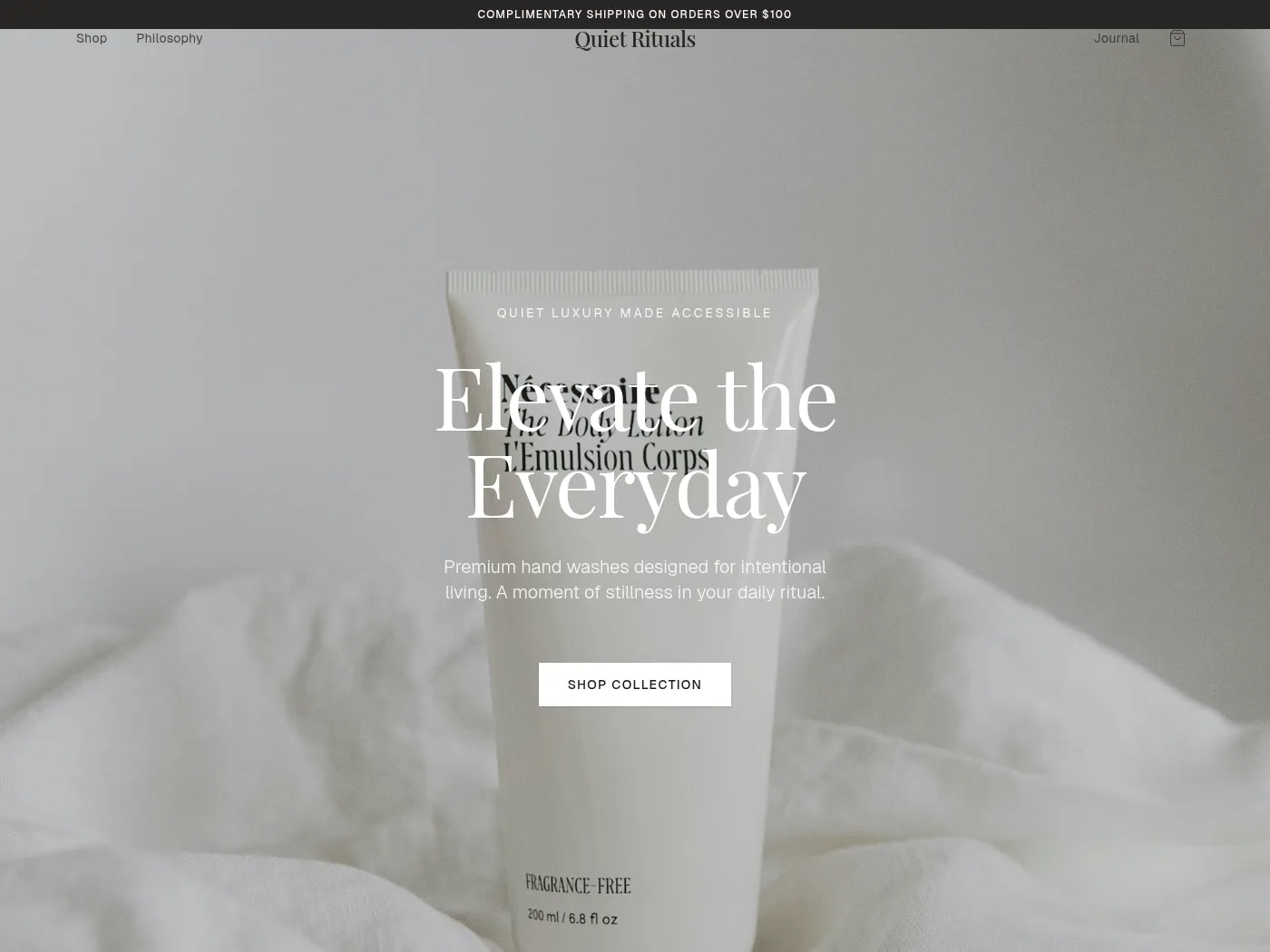 Quiet Rituals E-Commerce