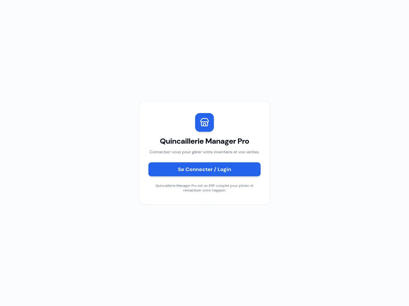 Quincaillerie Manager Pro