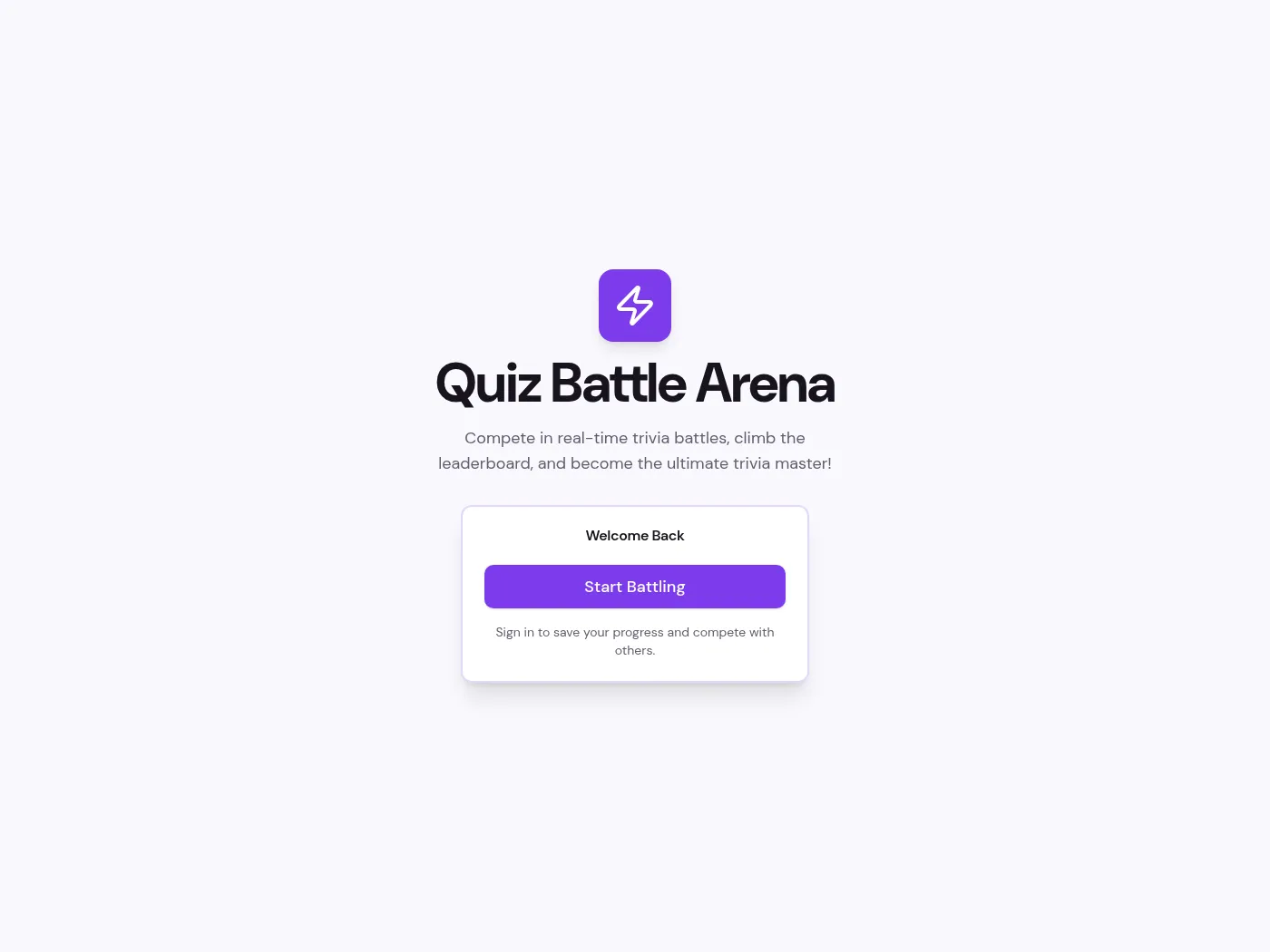 Quiz Battle Arena