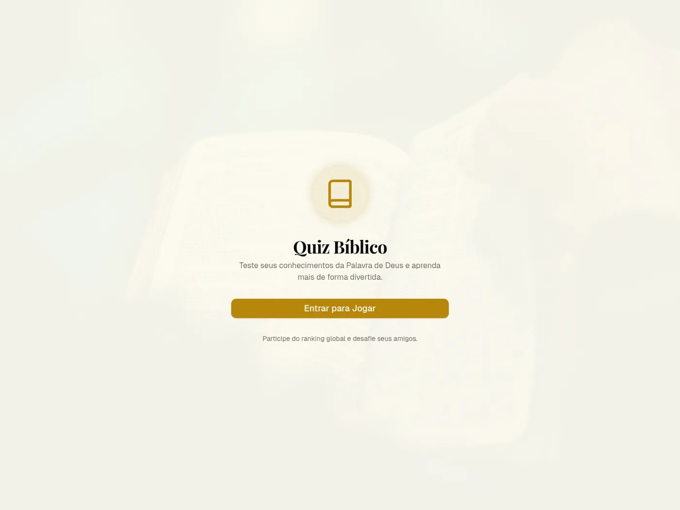 Quiz Bíblico Interativo