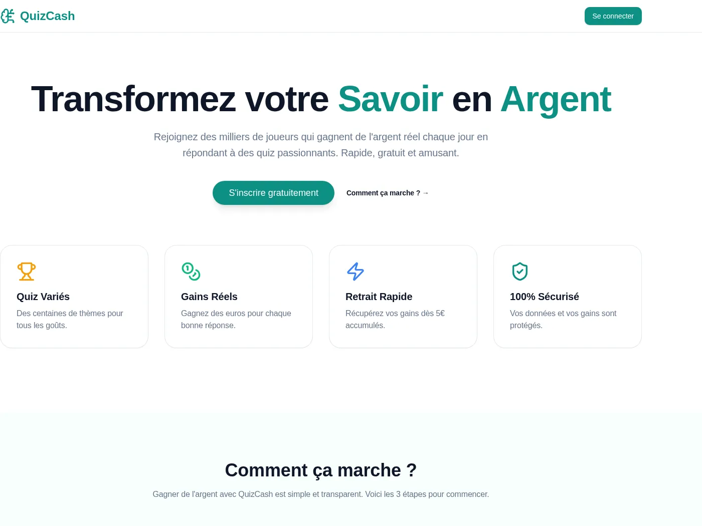 Quiz Cash Rewards