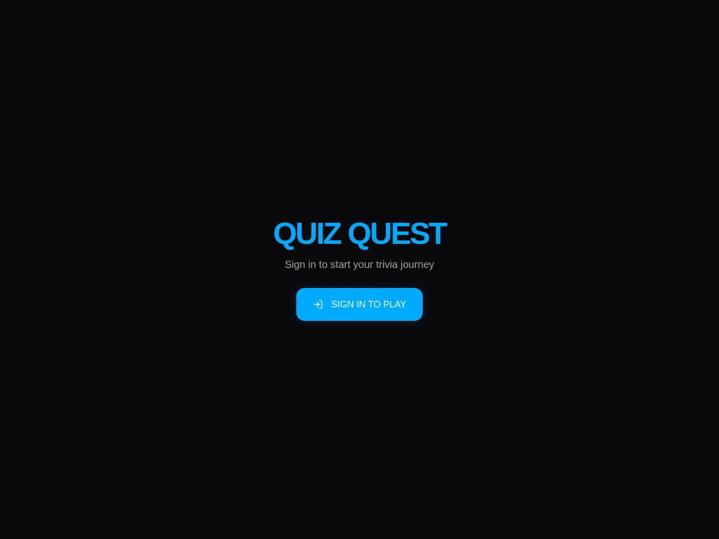 Quiz Quest Game