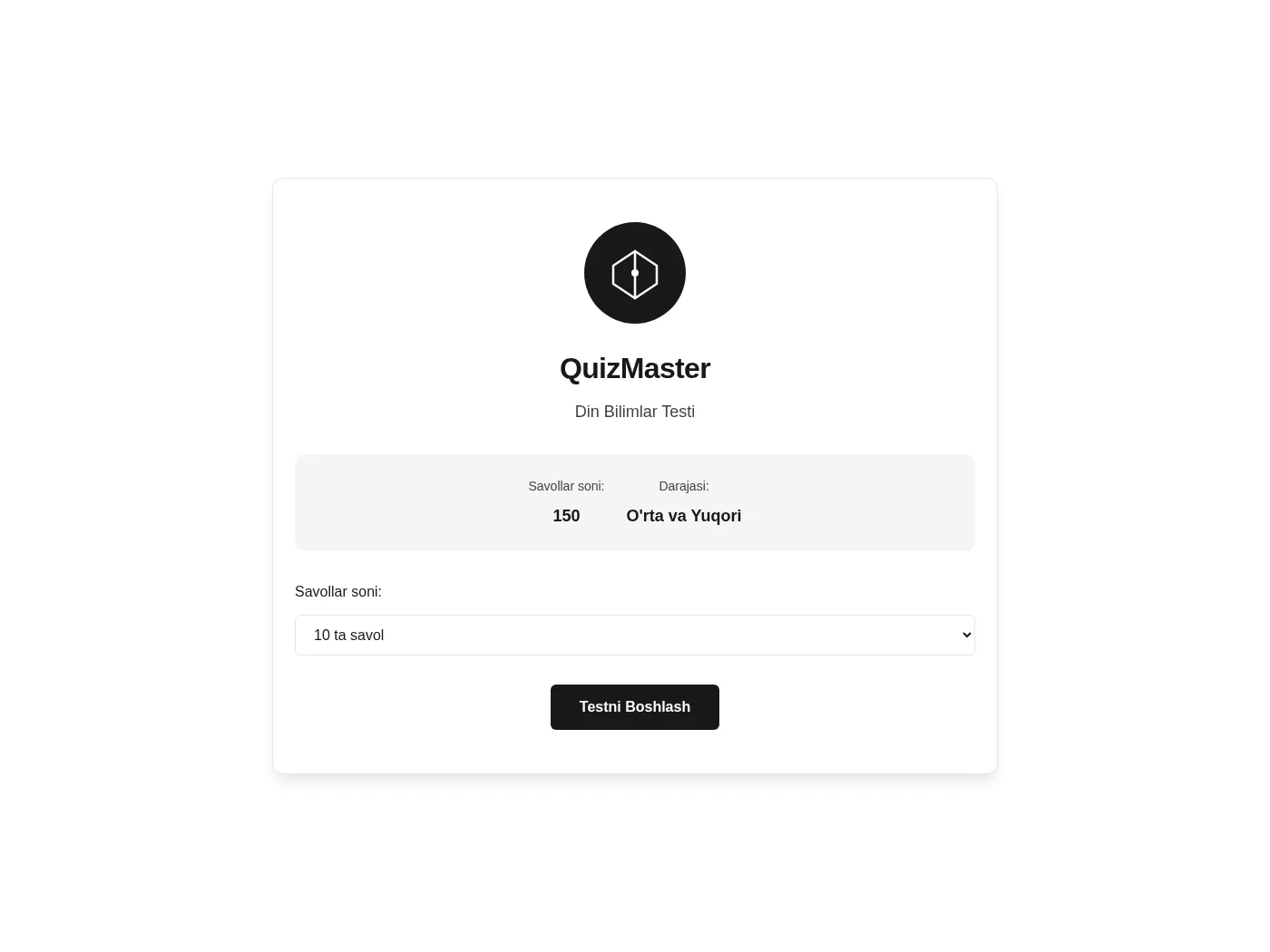 QuizMaster Web App