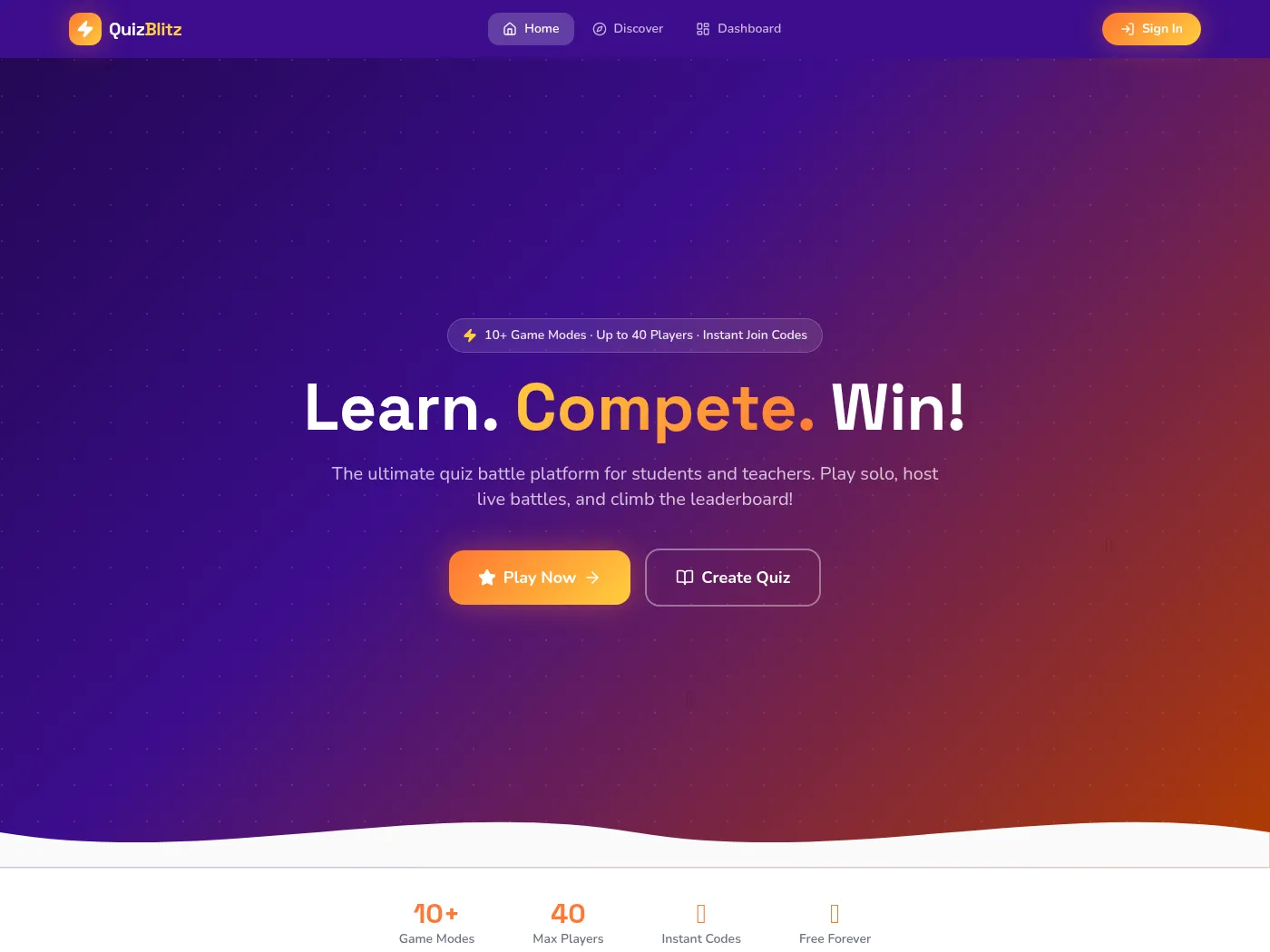 QuizBlitz Learning Arena
