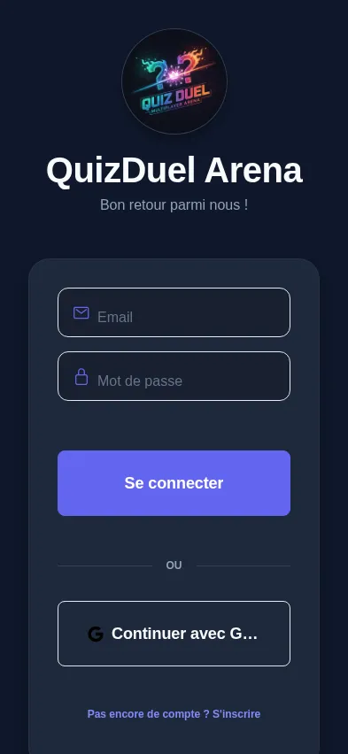 QuizDuel Arena App