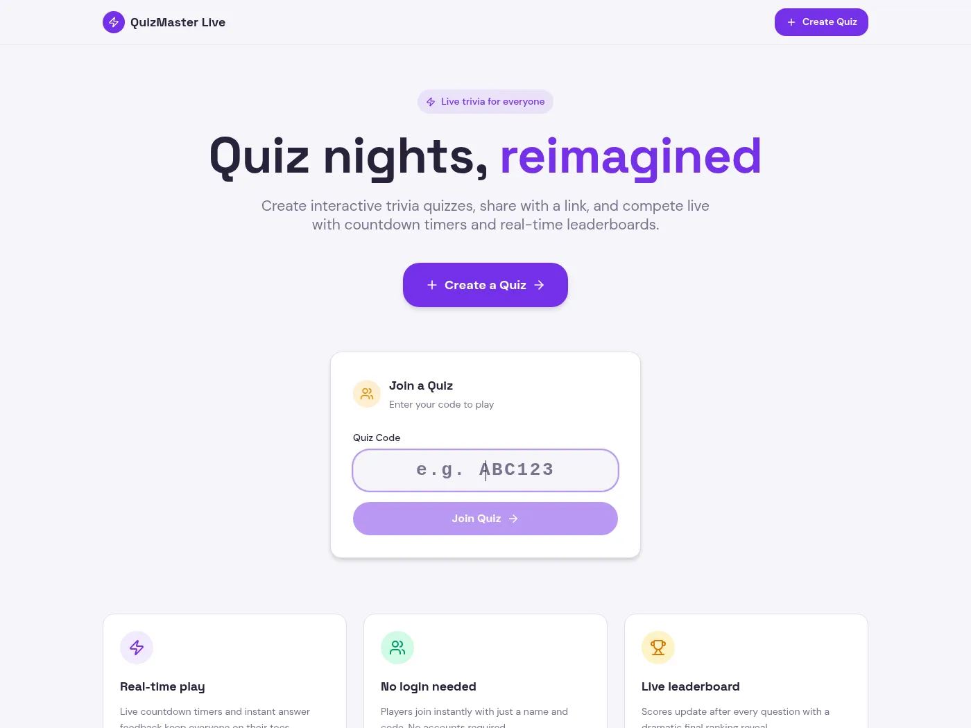 QuizMaster Live