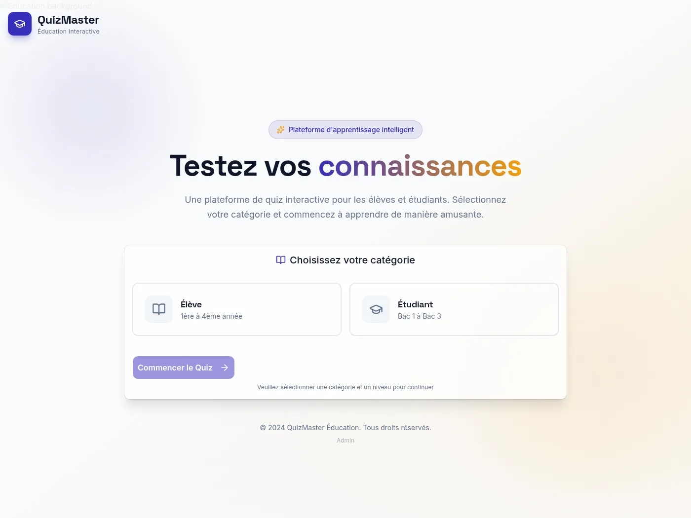 QuizMaster Edu App