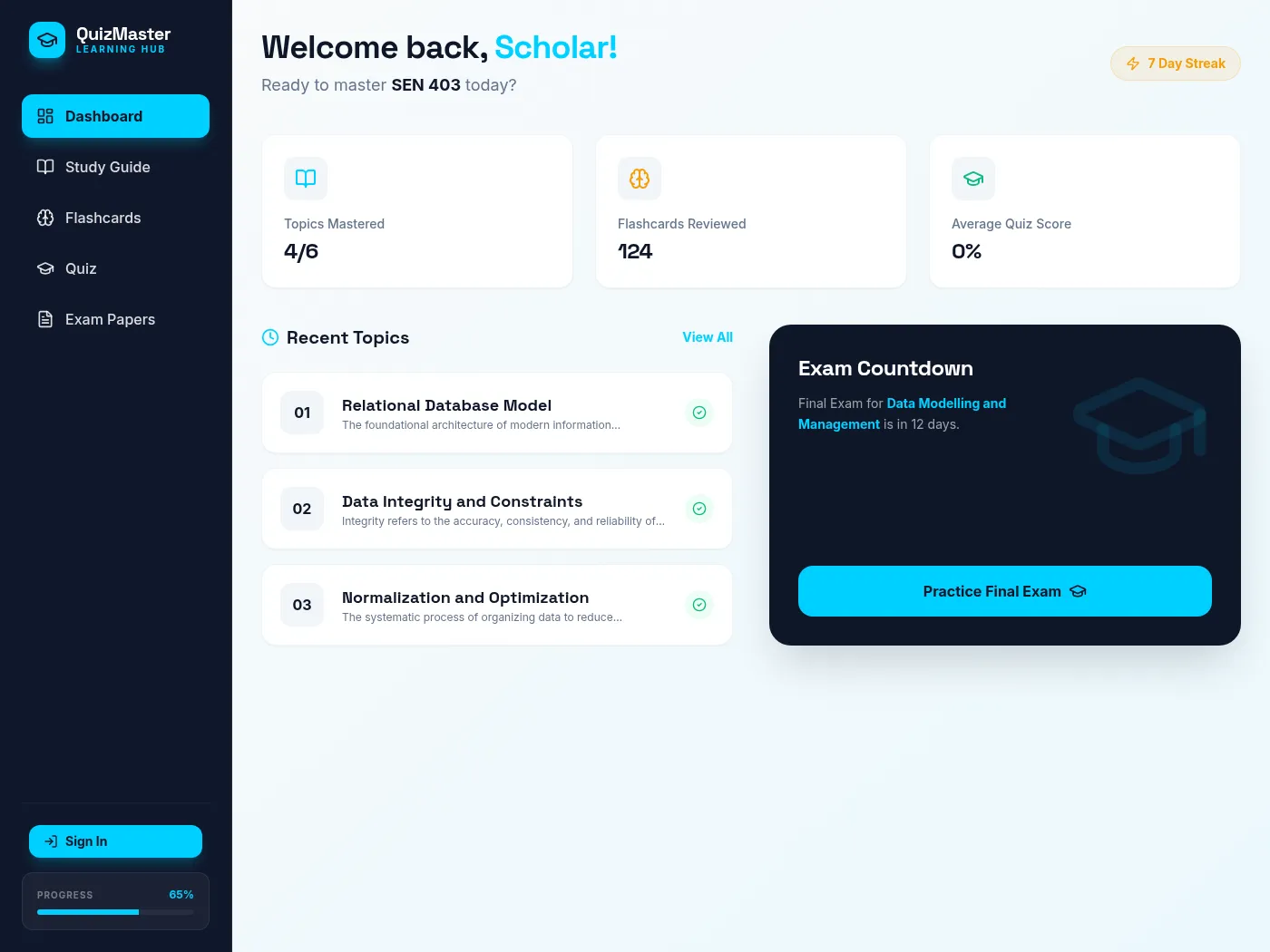 QuizMaster Learning Hub
