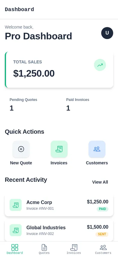 Quote2Invoice Pro