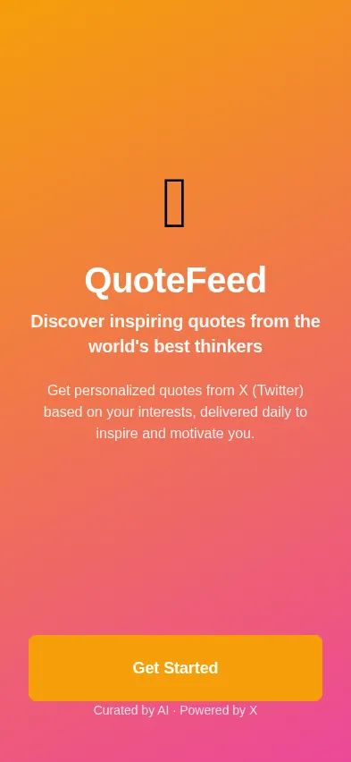 QuoteFeed: X-Powered Quote App