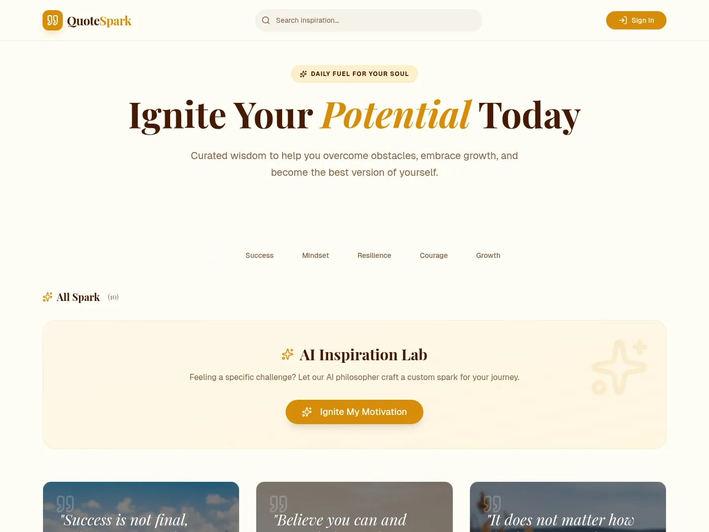 QuoteSpark (Remix)