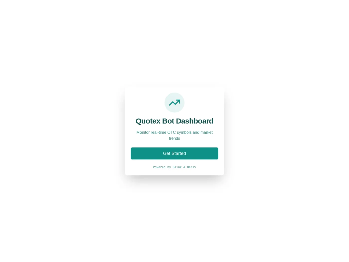Quotex Bot Dashboard